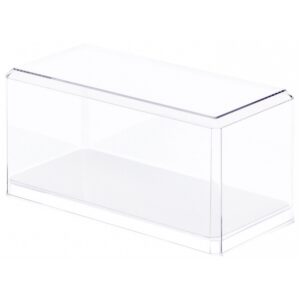 pioneer plastics 084cd clear plastic display case for 1:32 scale cars (mirrored), 8" w x 3.75" d x 3.5" h (mailer box)