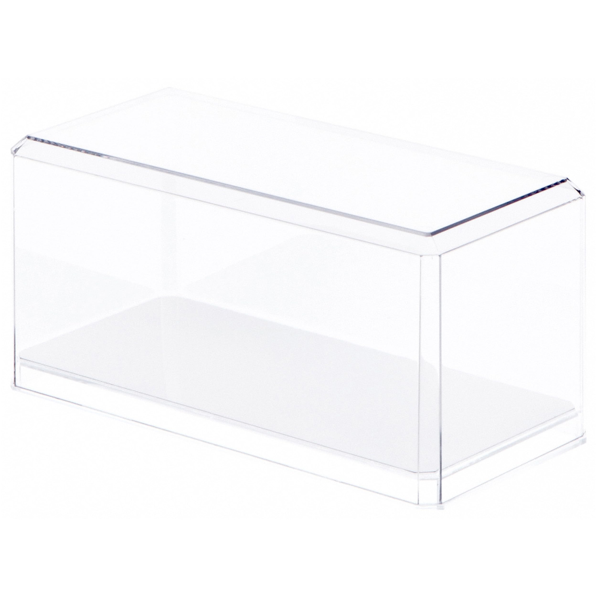 Pioneer Plastics 084CD Clear Plastic Display Case for 1:32 Scale Cars (Mirrored), 8" W x 3.75" D x 3.5" H (Mailer Box)