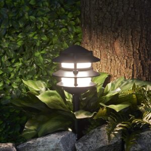 Paradise Laurentide Low Voltage 11W/12V 3 Tier Walklight, Path Light, GL22764, Black