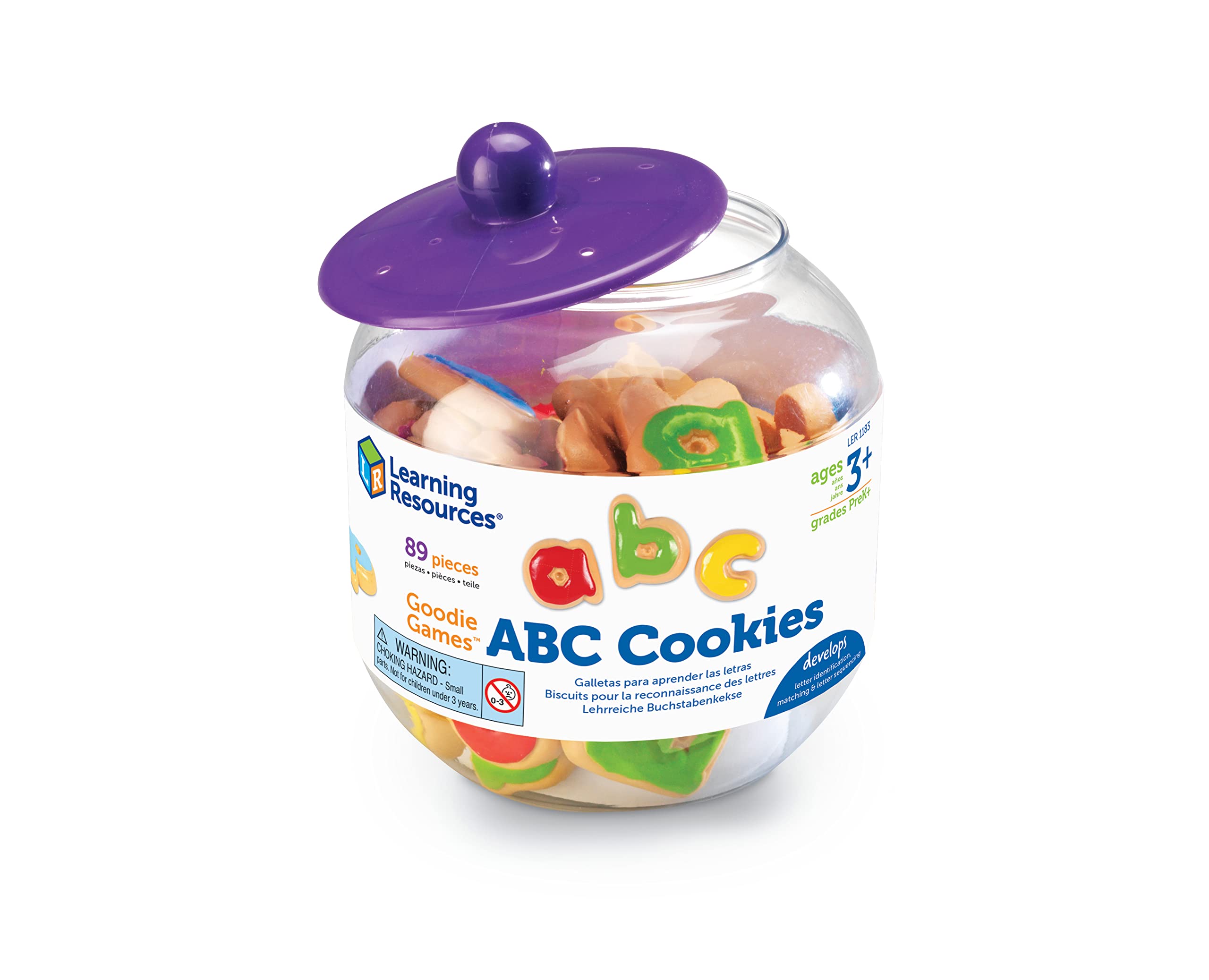 Learning Resources Goodie Games ABC Cookies - 4 Games in 1, Ages 3+ Toddler Learning Toys, ABC Games for Toddlers, Preschool Games, Alphabet Learning Games, Math for Preschoolers