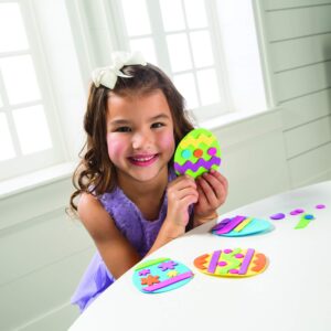 Foam Easter Egg Magnet Craft Kit - Makes 12 - Crafts for Kids and Fun Home Activities