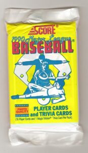 1990 score baseball card pack - frank thomas rookie card