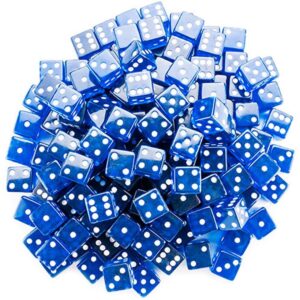 brybelly 100 count 19mm dice (blue)