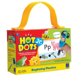 educational insights hot dots jr. beginning phonics card set