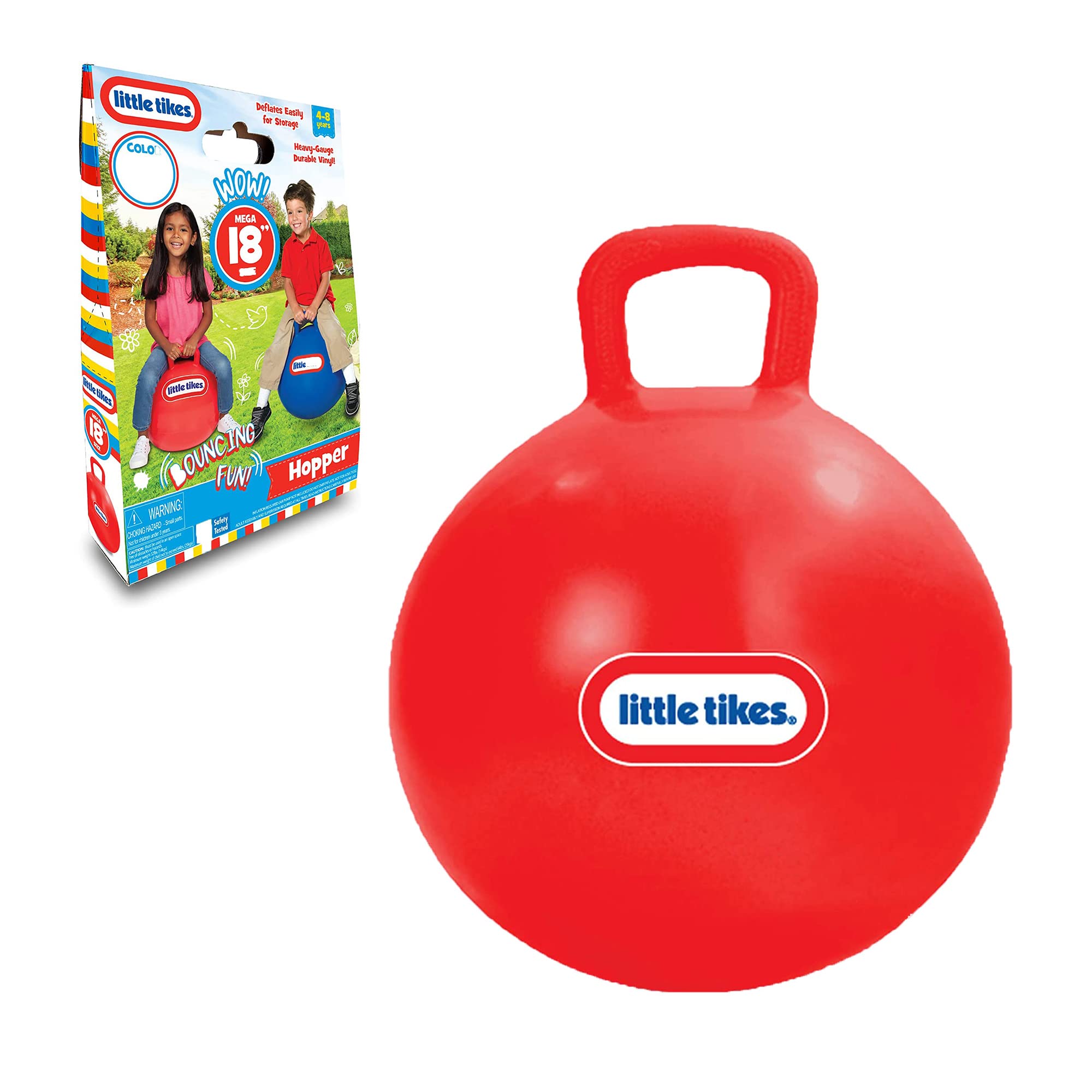 Little Tikes 18" Red Inflatable Hopper Ball for Kids Ages 4-8