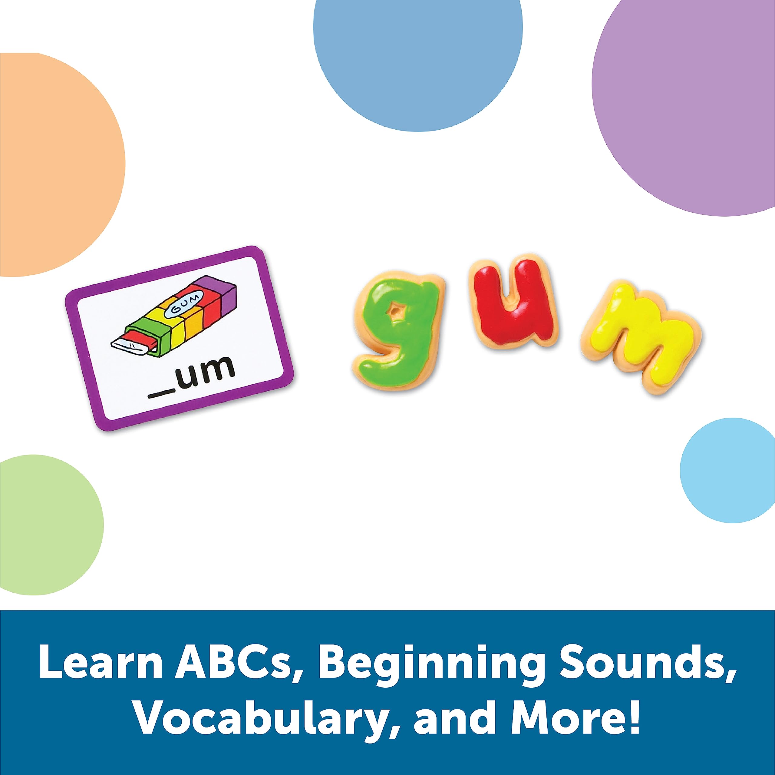 Learning Resources Goodie Games ABC Cookies - 4 Games in 1, Ages 3+ Toddler Learning Toys, ABC Games for Toddlers, Preschool Games, Alphabet Learning Games, Math for Preschoolers