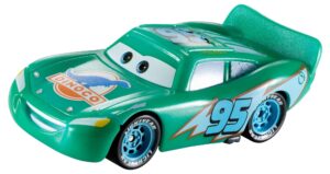 disney car toys, color changers, dinoco lightning mcqueen (green to blue) vehicle