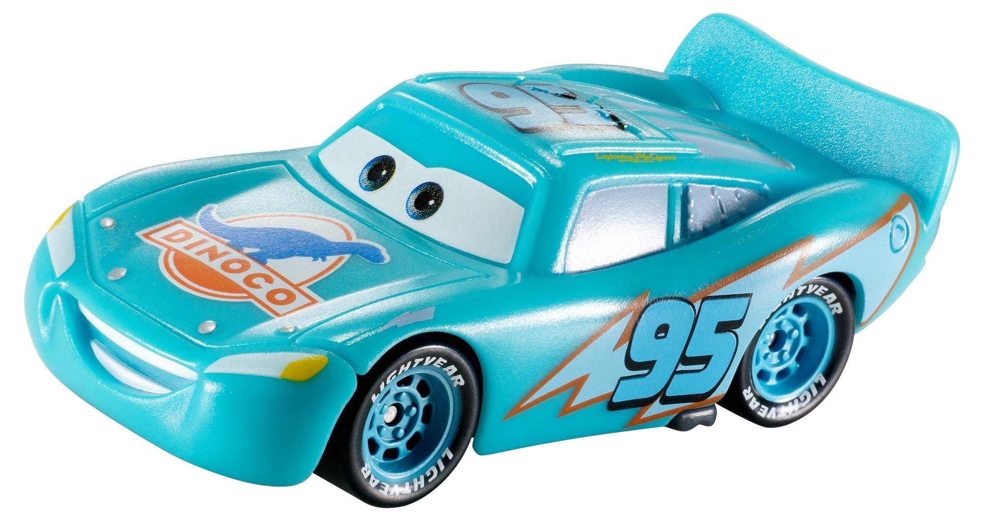 Disney Car Toys, Color Changers, Dinoco Lightning McQueen (Green to Blue) Vehicle