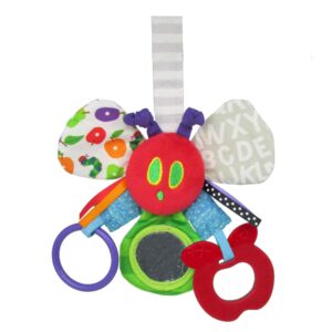 world of eric carle, the very hungry caterpillar teether rattle, animal style may vary.