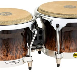 Meinl Percussion FWB400BB Free Ride Series Wood Bongos, Brown Burl Finish