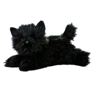 aurora® adorable flopsie™ toto™ stuffed animal - playful ease - timeless companions - brown 12 inches