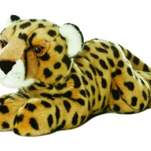 Aurora® Adorable Flopsie™ Cheetah Stuffed Animal - Playful Ease - Timeless Companions - Brown 12 Inches