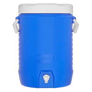 coleman 5-gallon beverage cooler, blue