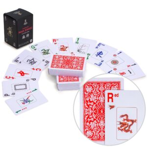 yellow mountain imports american mah jongg (mahjong) playing cards - 178 card set