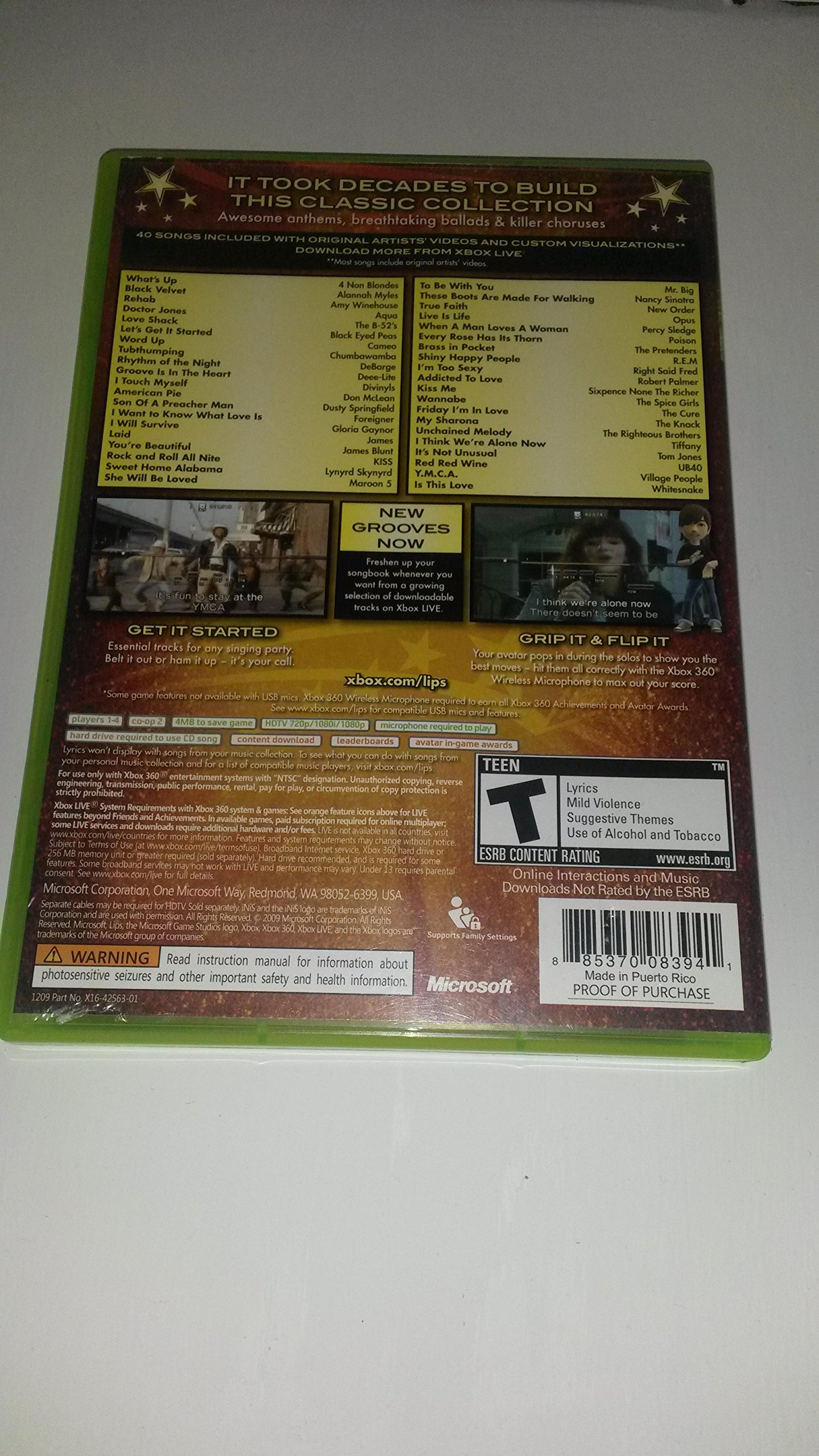 Lips: Party Classics - Xbox 360