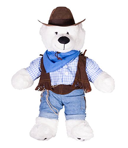 Cowboy w/Hat and Scarf Outfit Teddy Bear Clothes Fits Most 14 - 18 Build-A-Bear and Make Your Own Stuffed Animals