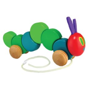 world of eric carle, the very hungry caterpillar wood pull toy