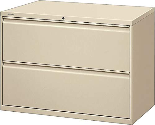 HON 892LL 800 Series Two-Drawer Lateral File, 42w x 19-1/4d x 28-3/8h, Putty