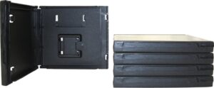 (5) standard empty replacement game cases - compatible with black nintendo ds - vgbr14dsbk