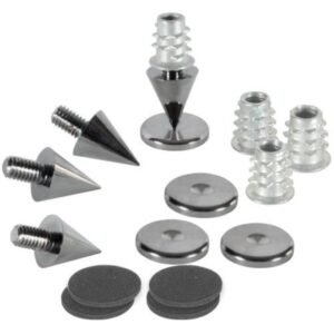 Dayton Audio DSS2-BC Black Chrome Speaker Spike Set 4 Pcs.