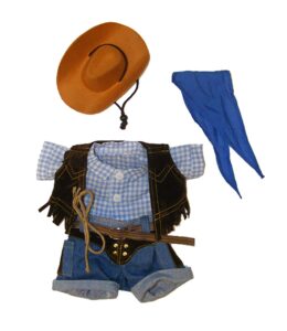 cowboy outfit fits most 8"-10" stuffed animals