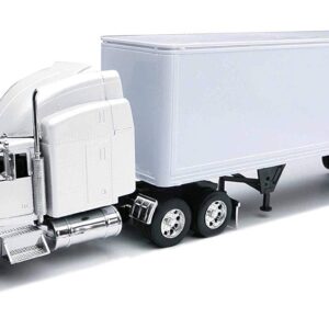 Peterbilt 379 With Dry Van - All-White Toy Truck