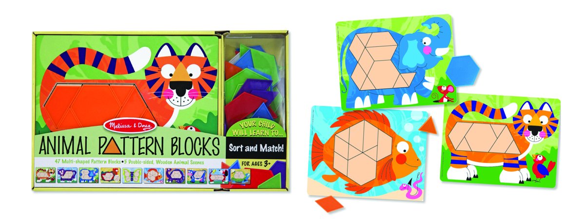 Melissa & Doug Animal Pattern Blocks