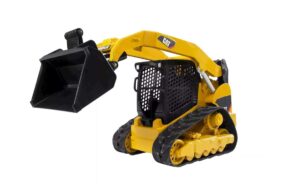 bruder toys - construction realistic cat compact track loader with adjustable and lockable loading arm and moveable rubber chains - ages 3+