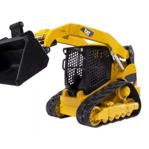 Bruder Toys - Construction Realistic CAT Compact Track Loader with Adjustable and Lockable Loading Arm and Moveable Rubber Chains - Ages 3+