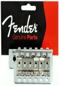 fender vintage-style standard series stratocaster tremolo assembly ('06-present) - chrome