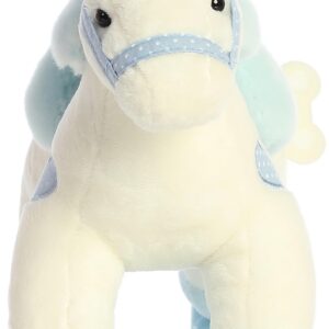 Aurora® Melodious Musicals! Baby Boy Rocking Horse™ Baby Stuffed Animal - Musical Entertainment - Engaging Play - Blue 12 Inches