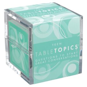 TableTopics Teens Question Game - 135 Fun Questions for Friends Hanging Out, Teen Parties, and Family Teen Party- Fun Conversation Starter Cards