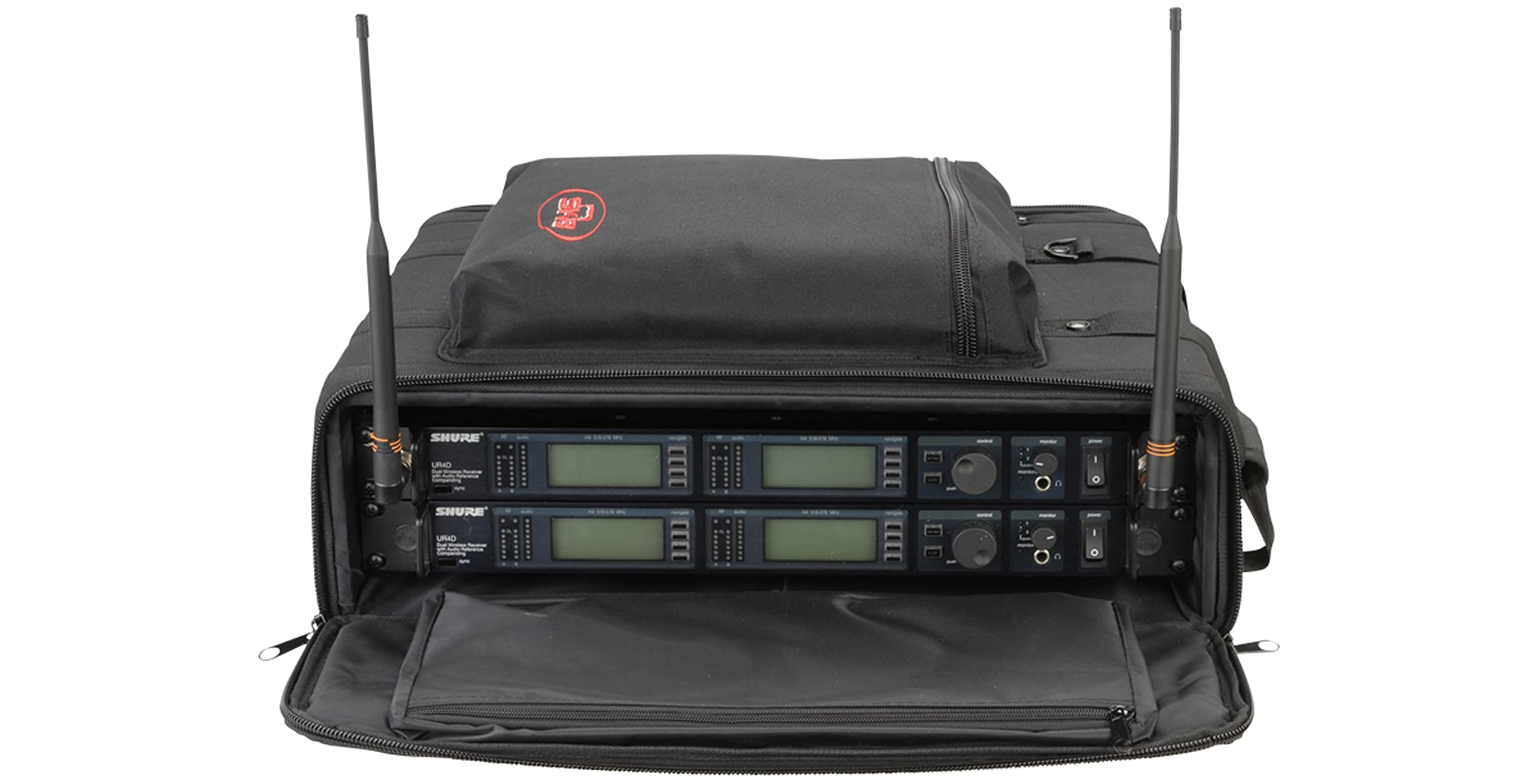 SKB 2U Soft Rack Case, Steel Rails, Heavy Duty zippers, outer pocket, Shoulder straps