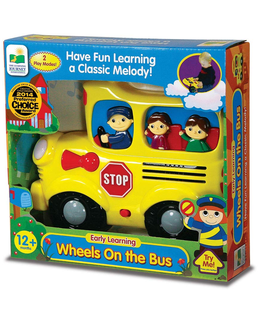 The Learning Journey Early Learning - Wheels On the Bus - Baby & Toddler Toys & Gifts for Boys & Girls Ages 12 months and Up - Award Winning Toy