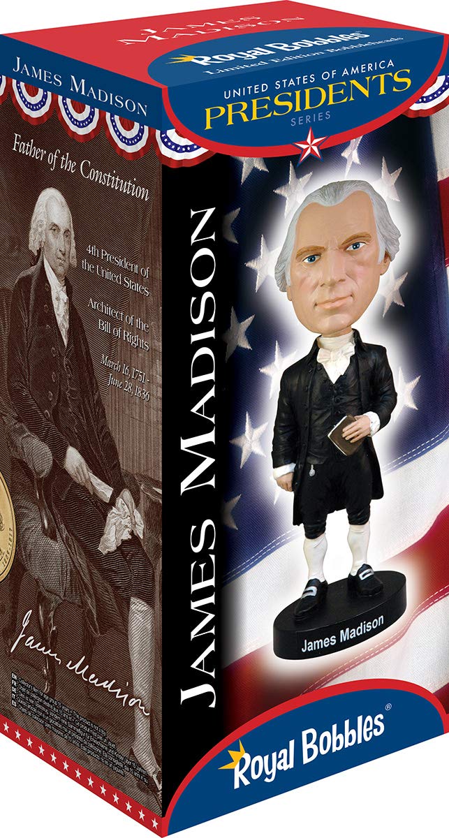 Royal Bobbles James Madison Collectible Bobblehead Statue