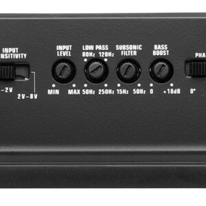 Sound Storm Laboratories EV4000D Class D Monoblock Car Audio Amplifier – 4000 High Output, 1 Ohm, Low Pass Crossover, Hook Up to Subwoofer for Bass