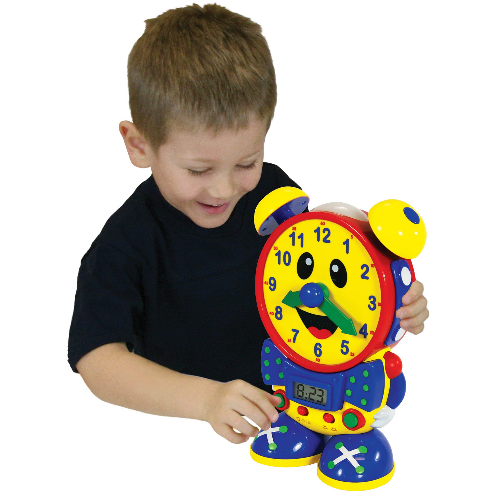 The Learning Journey Telly The Teaching Time Clock - Electronic Analog & Digital Time Telling Aid with Two Quiz Modes & Night Light - Telling Time Teaching Clock - Award Winning Toys