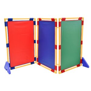 childrens factory kids rectangular rainbow playpanel set - set of 3