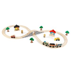 kidkraft figure 8 train set, gift for ages 3+