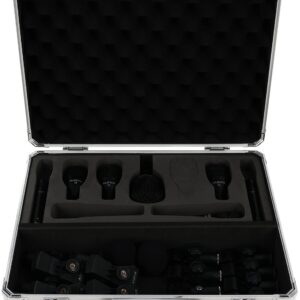 Audix FP7 Fusion Series 7-piece Drum Mic Kit for Kick, Snare, Toms, and Overheads with Travel Case - Black