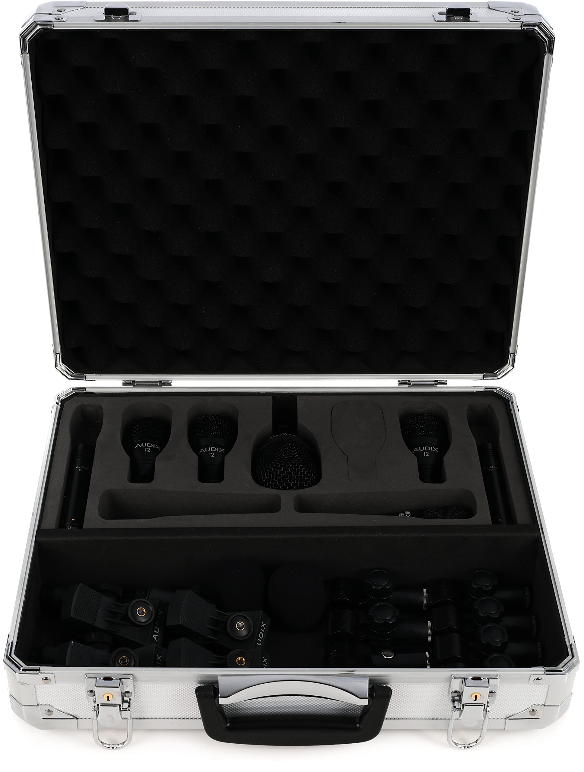 Audix FP7 Fusion Series 7-piece Drum Mic Kit for Kick, Snare, Toms, and Overheads with Travel Case - Black