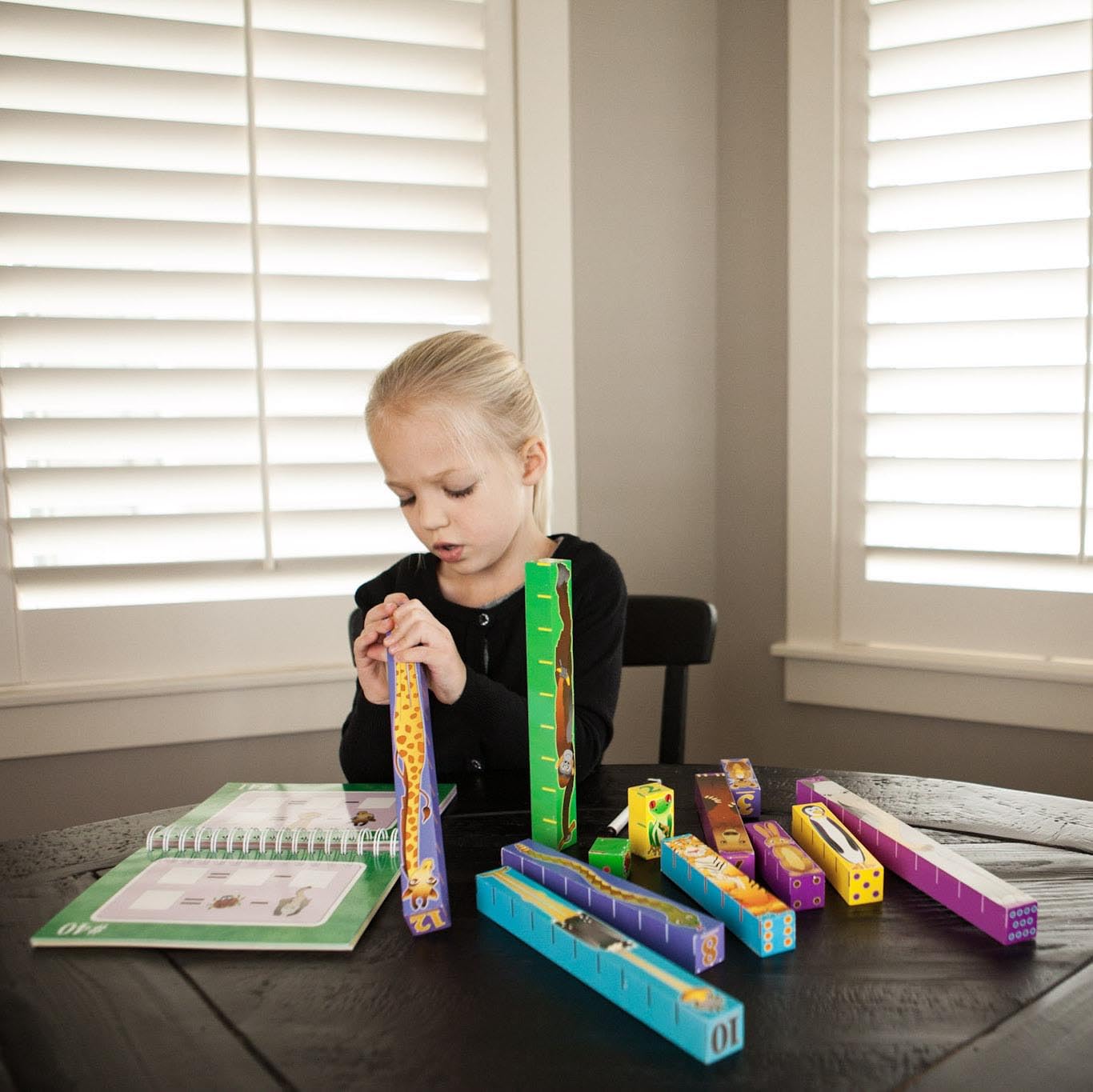 Fat Brain Toys Inchimals - Animal-Themed Measuring Blocks, Math Learning, Ages 3+