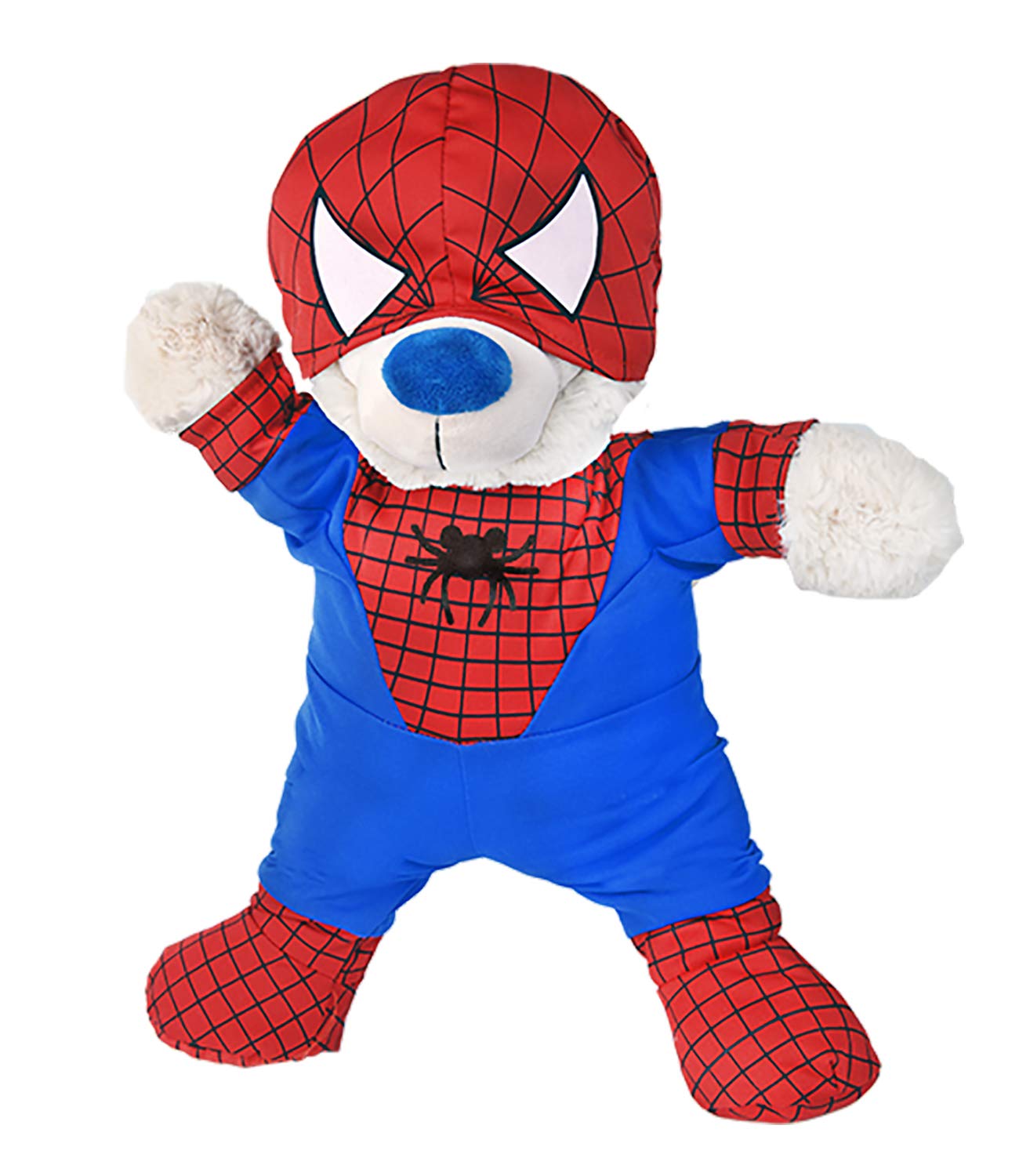 Spidey Teddy Spider Superhero Outfit Teddy Bear Clothes Fits Most 14" - 18" Build-A-Bear and Make Your Own Stuffed Animals