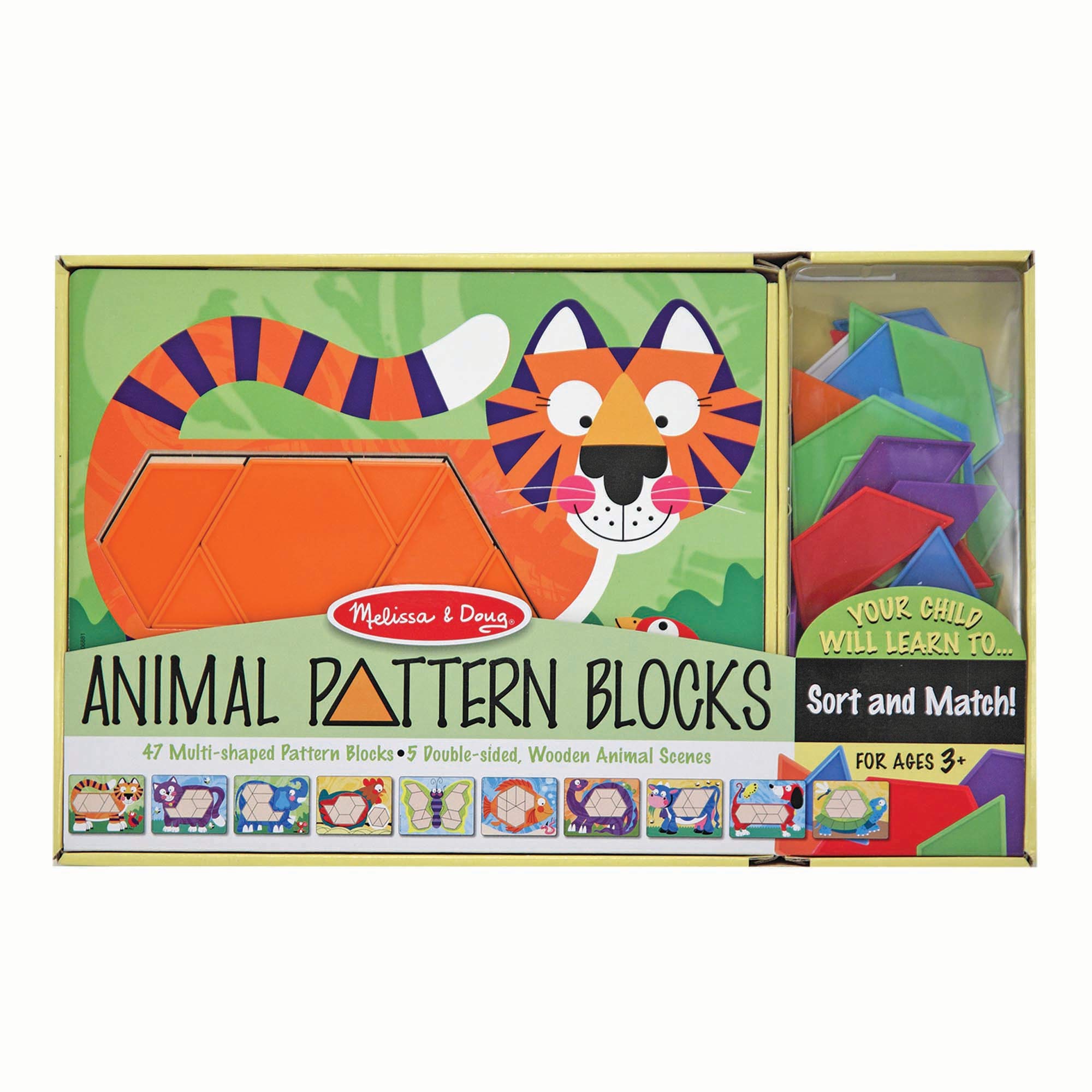 Melissa & Doug Animal Pattern Blocks