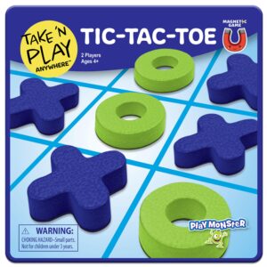 take n play, anywhere tic-tac-toe board games for kids- board games for family night, family games, game night, family board games, kids toys, travel games, preschool toys, multi-player game, ages 4+