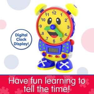 The Learning Journey Telly The Teaching Time Clock - Electronic Analog & Digital Time Telling Aid with Two Quiz Modes & Night Light - Telling Time Teaching Clock - Award Winning Toys