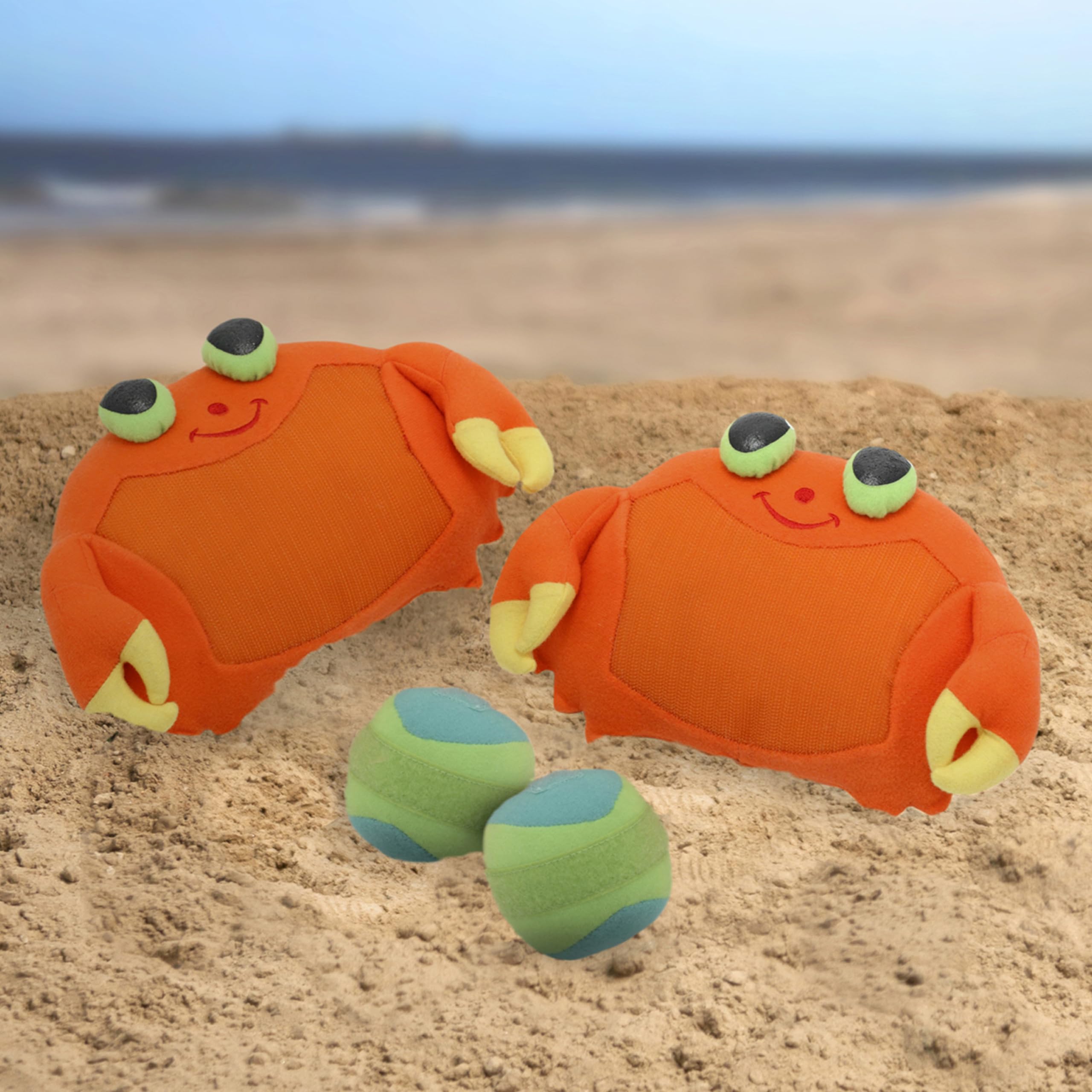 Melissa & Doug Sunny Patch Clicker Crab Toss and Grip Catching Game With 2 Balls