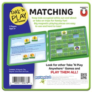 PlayMonster Take N Play — Matching Game — Easy to Use, Hard to Lose — Fun on the Go Travel Game — For Ages 3+