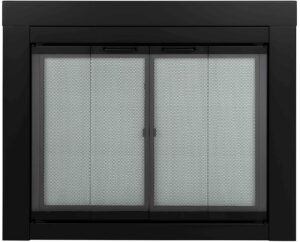 pleasant hearth at-1001 1111 fireplace screen, black medium