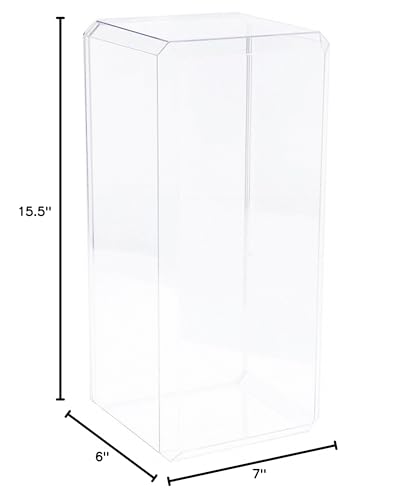 Pioneer Plastics 576C Clear Plastic Display Case for Large 1:18 Scale Cars, 15.5" W x 7" D x 6" H (Mailer Box)